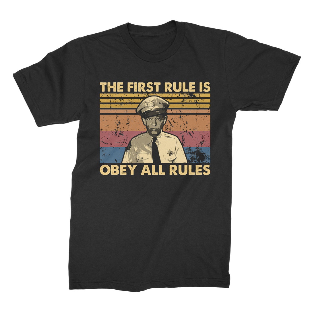 The First Rule is Obey All Rules Tree Vintage Unisex T-shirt Vintage T ...