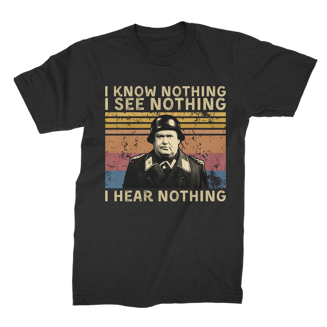 I Know Nothing I See Nothing I Hear Nothing Vintage T Shirt, Hoodie ...