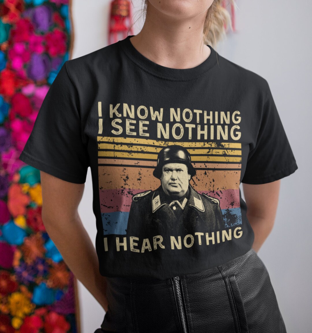 I Know Nothing I See Nothing I Hear Nothing Vintage T Shirt, Hoodie ...