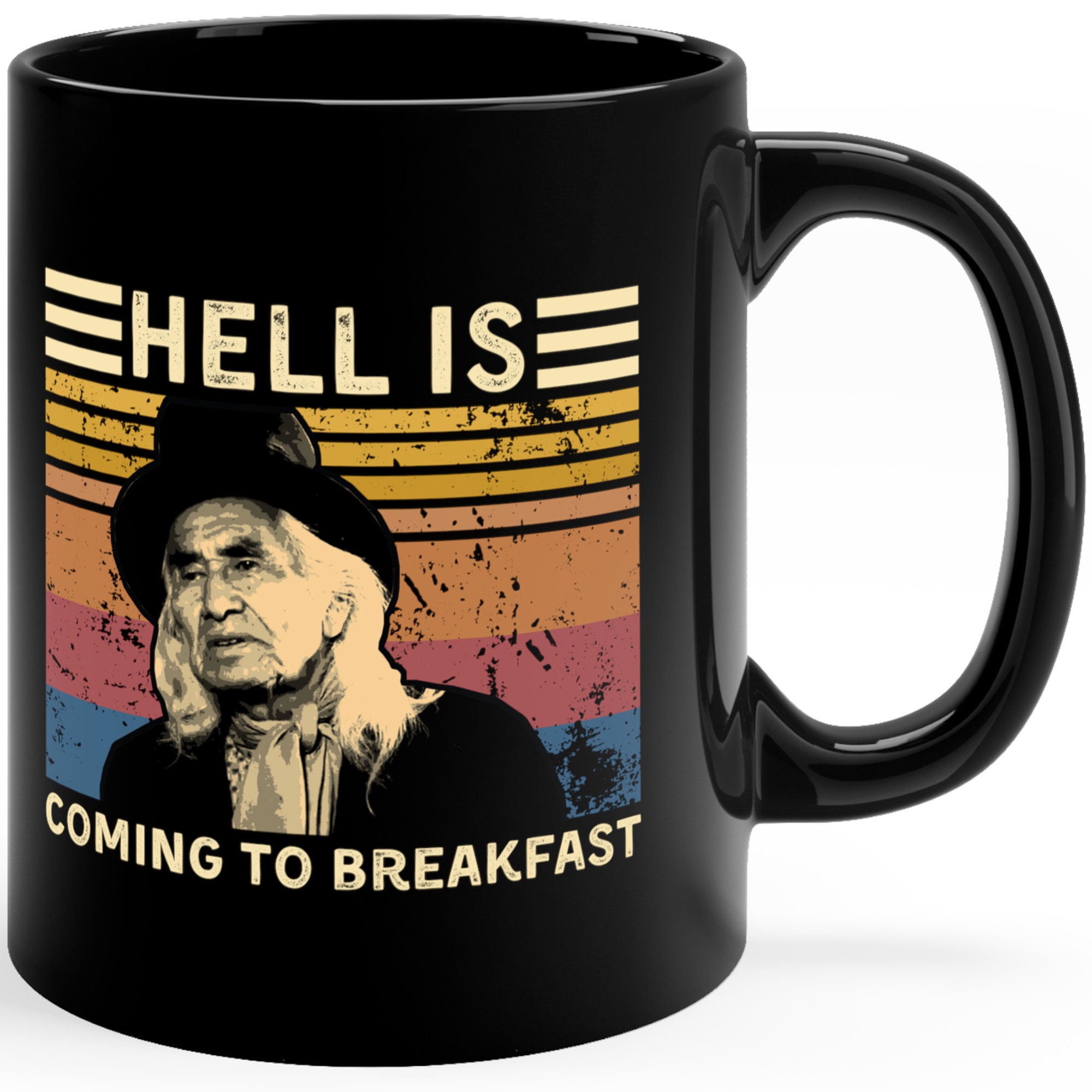 Hell is Coming to Breakfast Retro Mug - Etsy