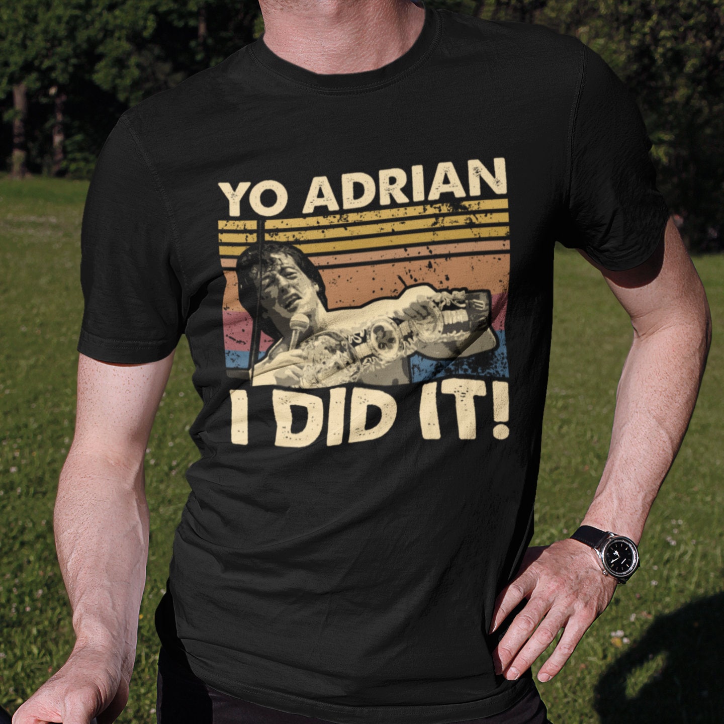 Yo Adrian I Did It Vintage Retro T Shirt Hoodie Sweatshirts - Etsy