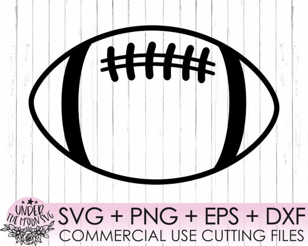 Football SVG, Football Silhouette, Football PNG, Football Cut Files ...