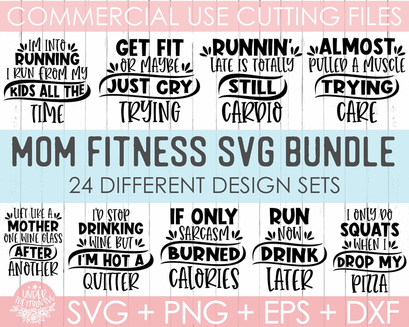Mom Fitness Svg Bundlefunny Mom Gym Svg Mother's Day | Etsy UK