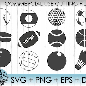 Sport Ball SVG- Sport Bundle SVG, Balls Clipart, Balls Clip Art, Sport ...