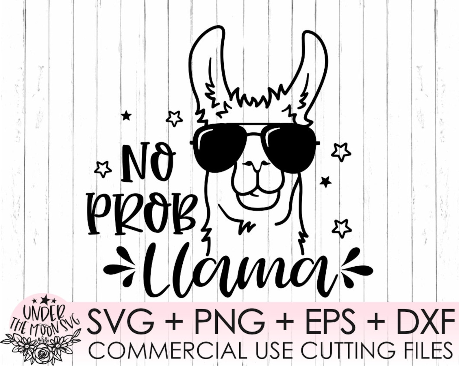 No Prob Llama SVG, Llama Sunglasses Svg,llama Svg, Funny Llama SVG ...