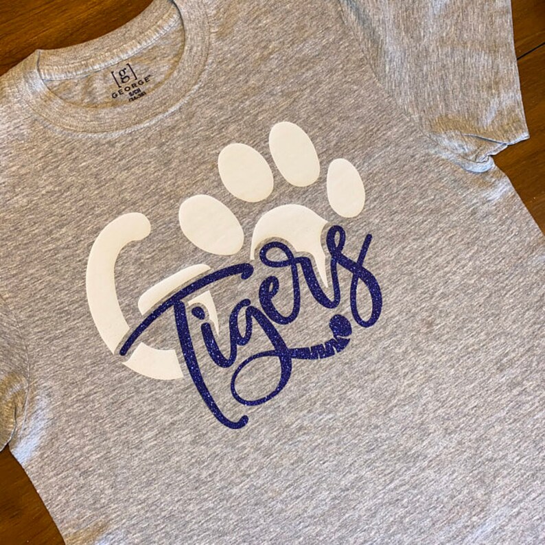 Go Tigers Svg Paw Svg Tigers Svgcommercial Use Football - Etsy