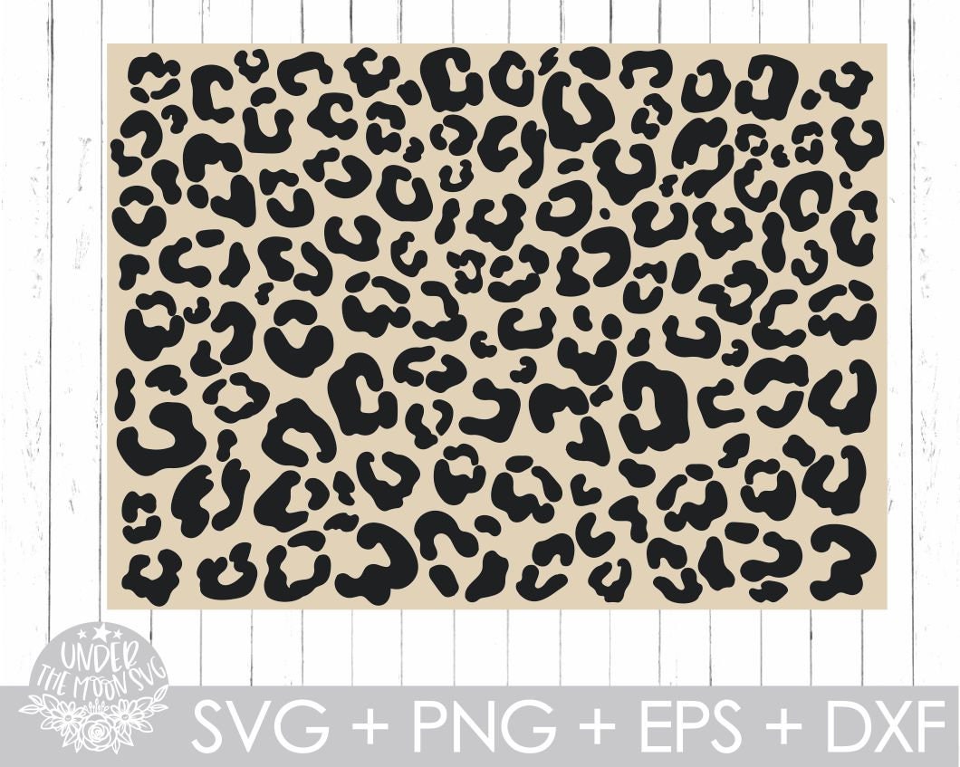 Leopard Print Svg Animal Print Svg Leopard Pattern Svg - Etsy