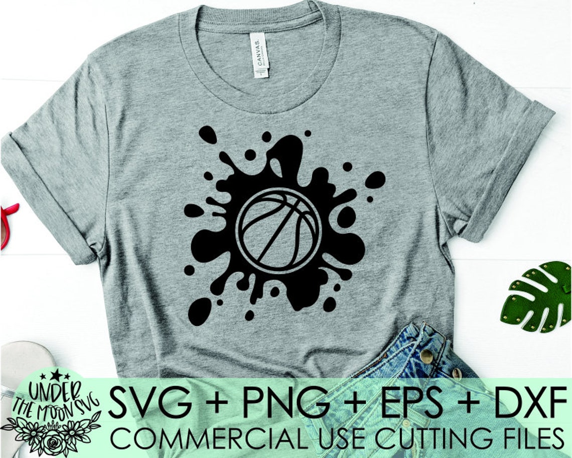 Splatter Basketball SVG File / Dripping Basketball Svg / - Etsy