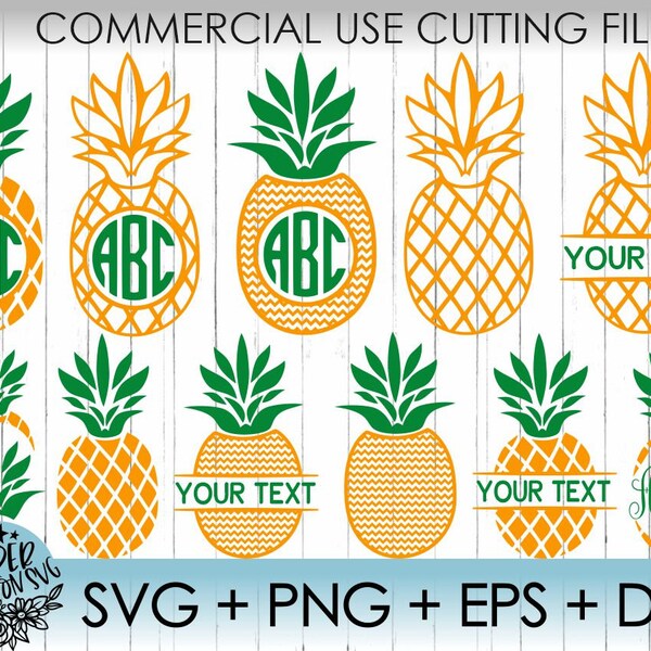 Pineapple Svg - Etsy
