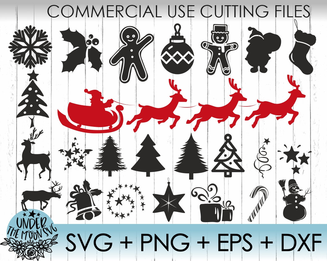 Christmas SVG Collection Christmas Clipart Christmas DXF - Etsy UK