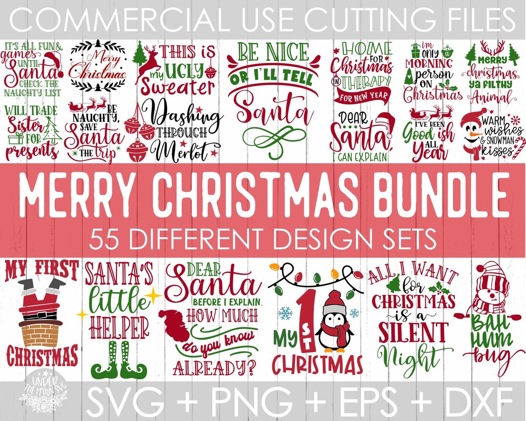 Christmas Svg Bundle, Christmas Quotes Svg, Christmas Svg, Christmas ...