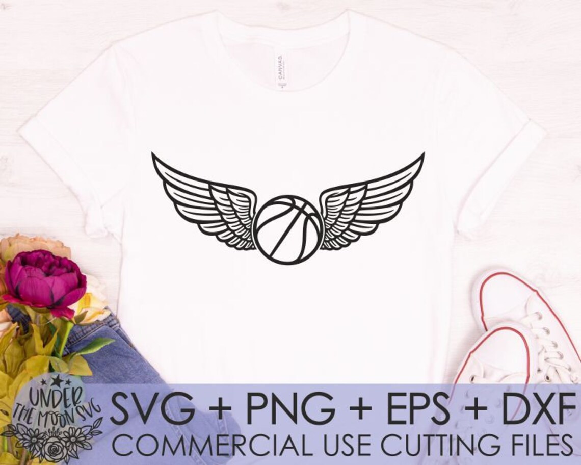 Basketball With Wings SVG File / Fastpitch Basketball Svg / - Etsy
