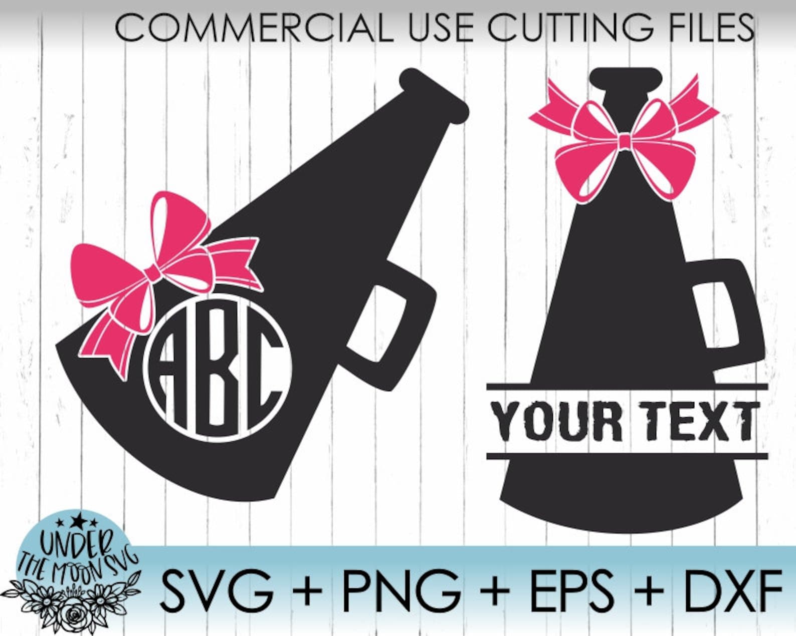 Cheer Megaphone Monogram Svg Cheer Megaphone Svg Cheer Svg | Etsy