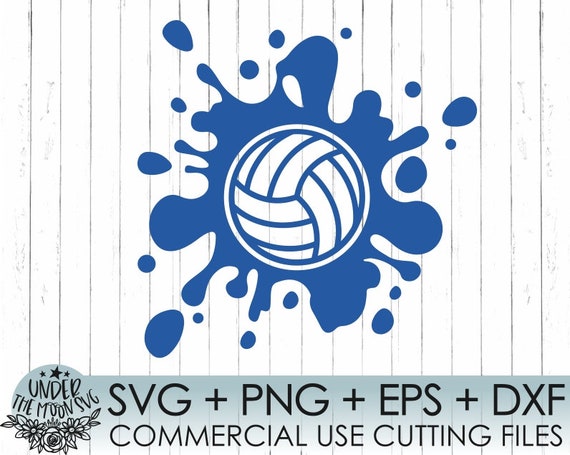 Splatter Volleyball SVG File / Dripping Volleyball svg / | Etsy