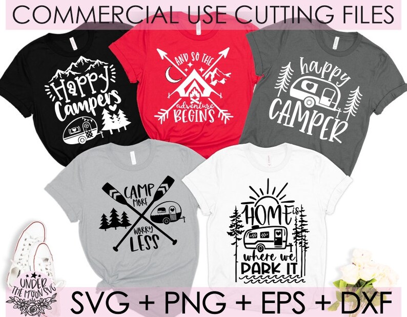 Bundle Camper Svg ,happy Camper Svg,camper Life Svg,camping Svg ...