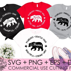 Family Matching Outfits Svg Bundle, Family Svg, Matching Svg, Mother ...