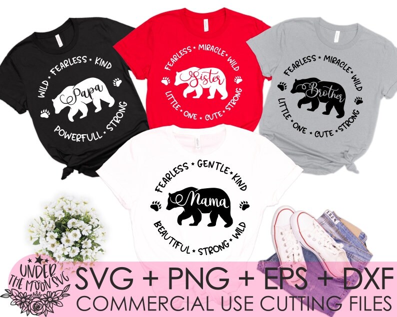 Family Matching Outfits Svg Bundle, Family Svg, Matching Svg, Mother ...