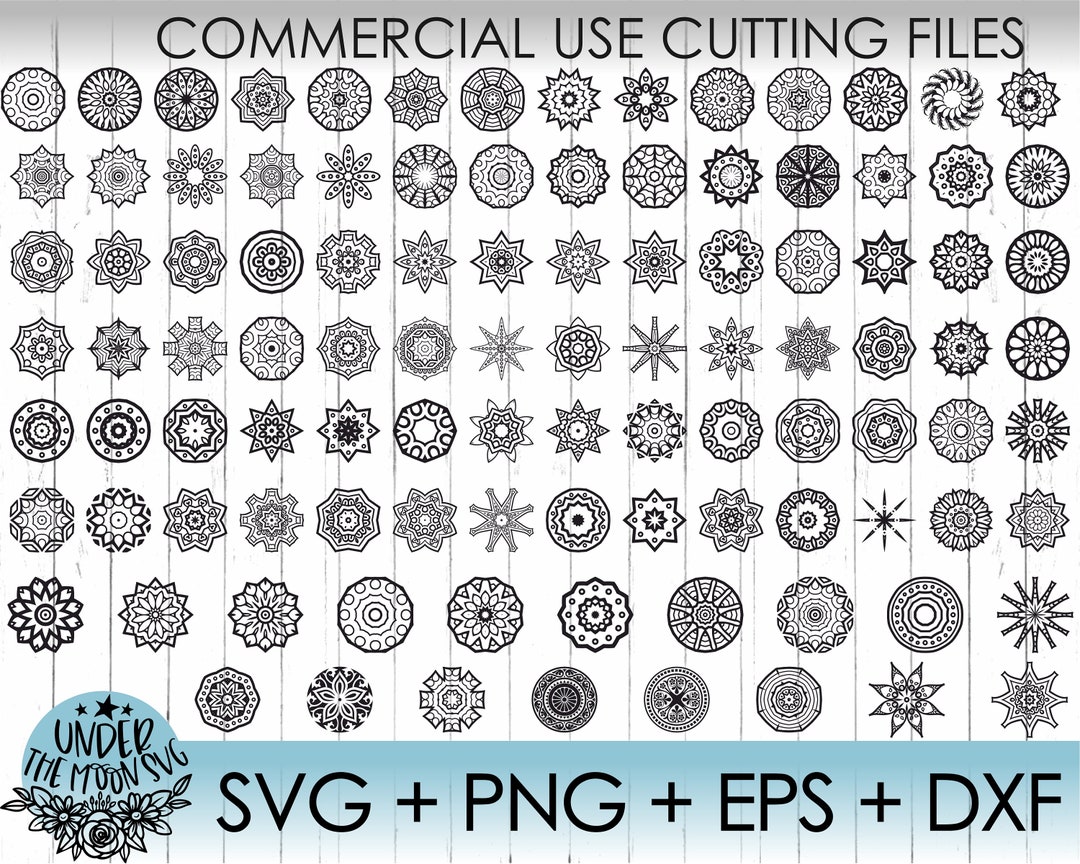 MANDALA Design Set SVG Cut Files for Electronic Vinyl Cutter -SVG Files ...