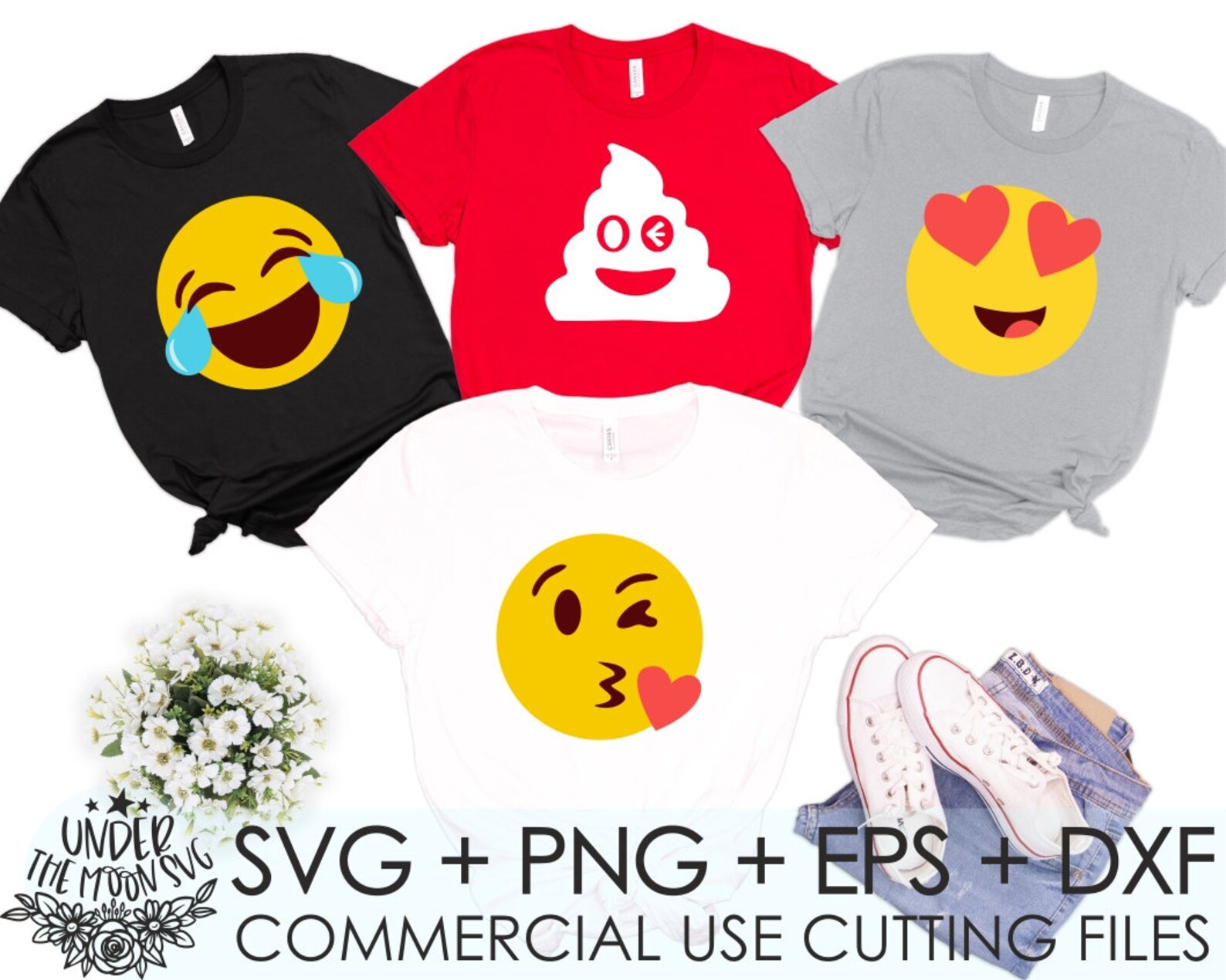 Emoji SVG Collection Emoji DXF Emoji Clipart Svg Files - Etsy UK