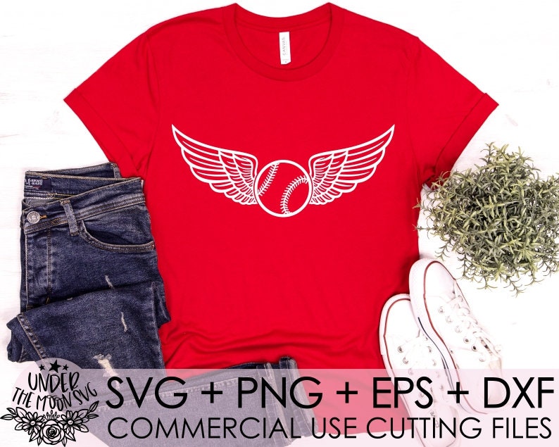 Softball With Wings SVG File / Fastpitch Softball Svg / Svg, Png, Dxf ...