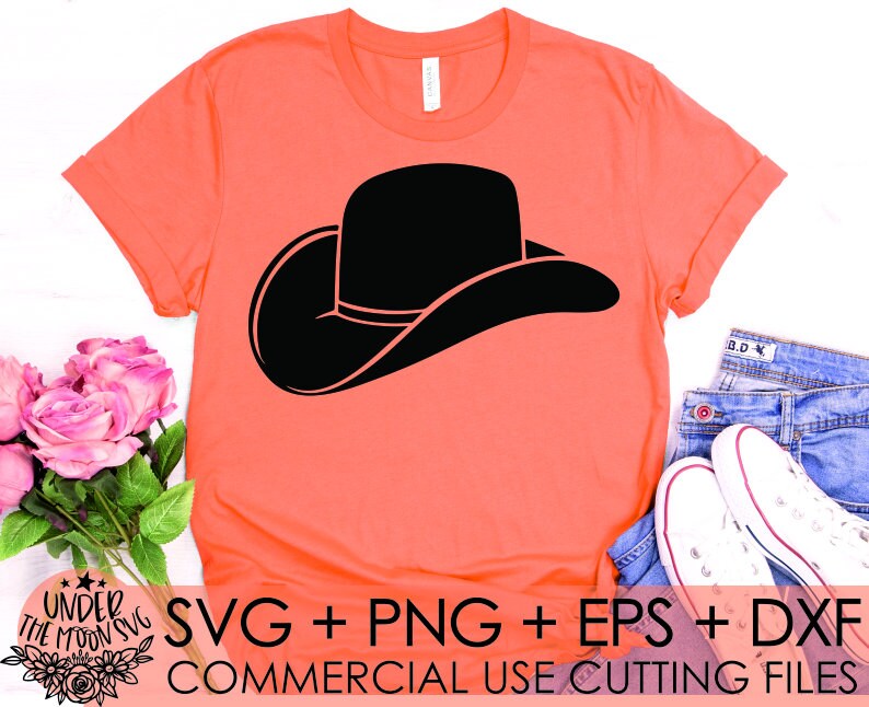 Cowboy Hat SVG File Country Western SVG / SVG Png Eps Dxf - Etsy