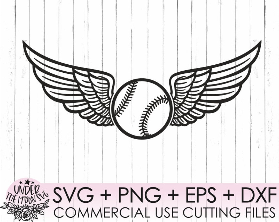 Softball With Wings SVG File / Fastpitch Softball Svg / Svg, Png, Dxf ...