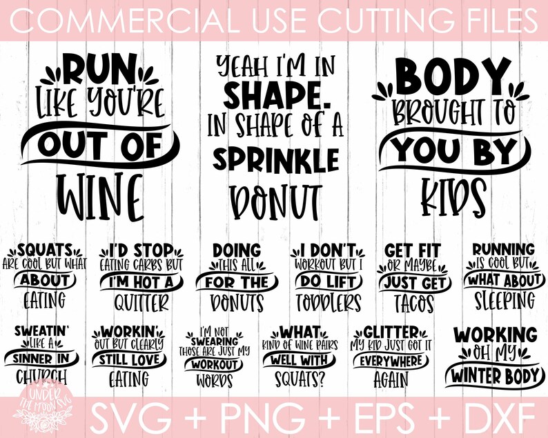 Mom Fitness Svg Bundle,funny Mom Gym Svg, Mother's Day, Working Out ...
