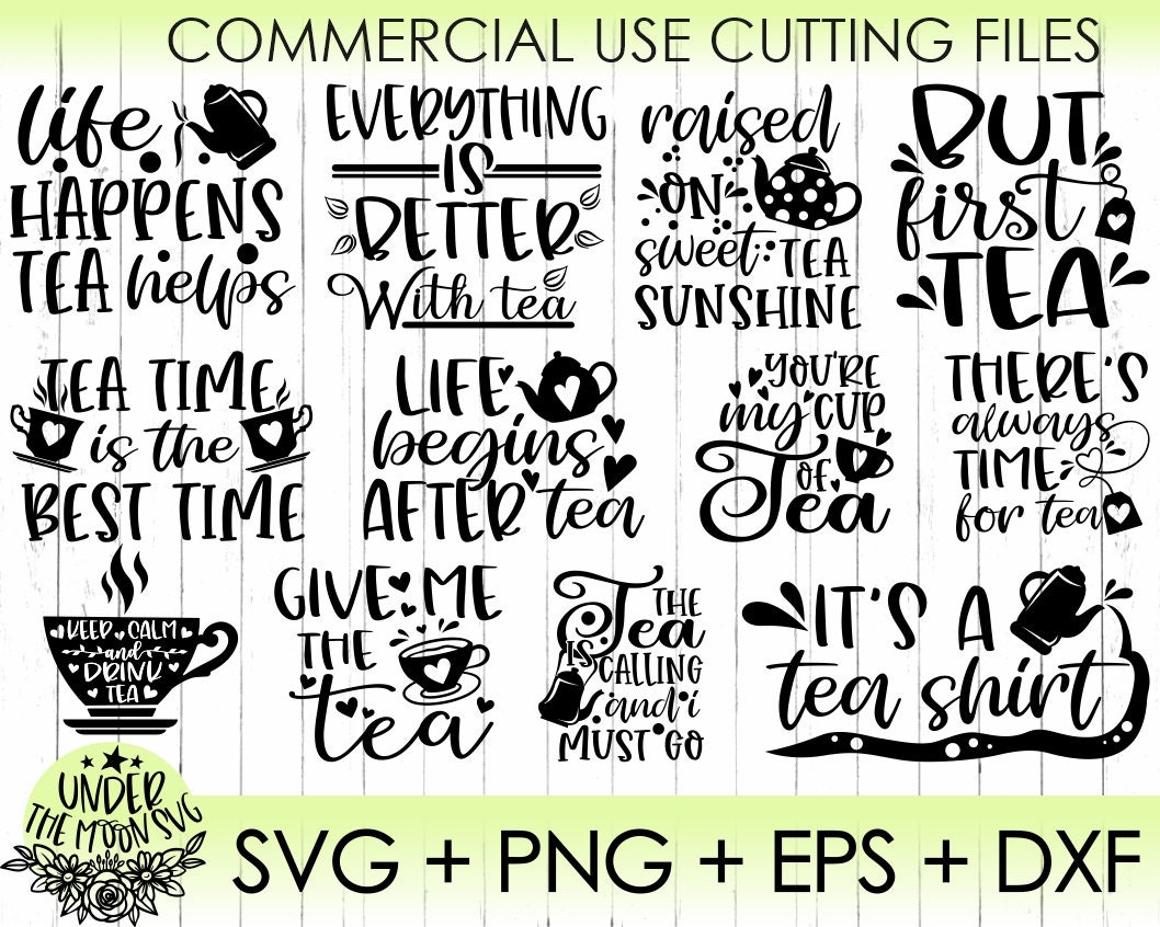 Tea Lover SVG Bundle Tea Svg Tea Lover SVG Tea Drinker - Etsy Canada