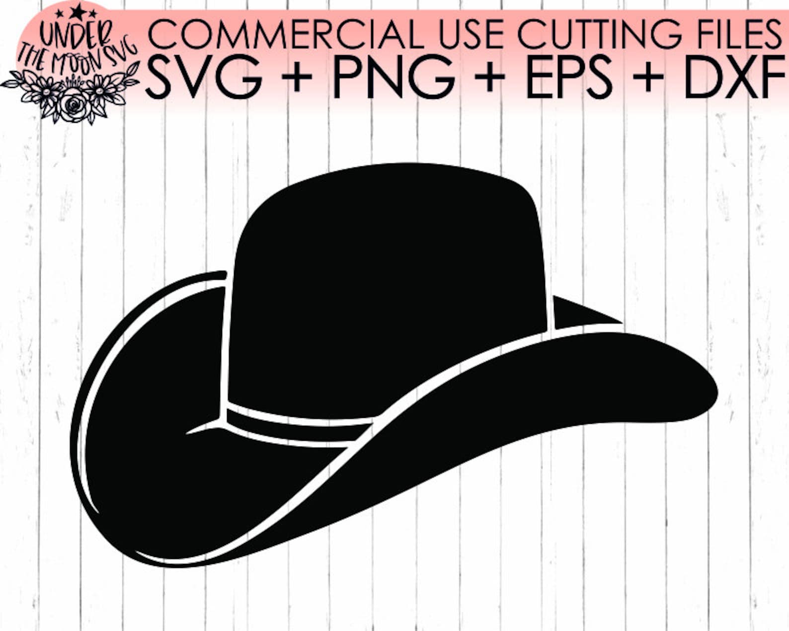Cowboy Hat SVG File Country Western SVG / SVG Png Eps Dxf - Etsy UK