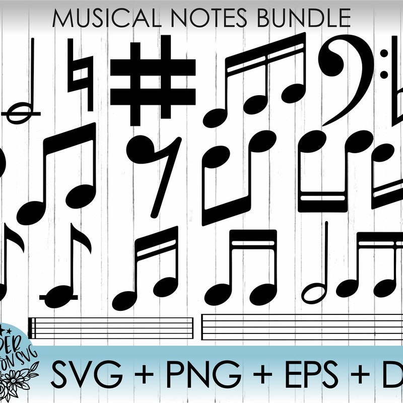 Music Notes Svg - Etsy