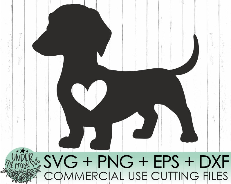 Daschund Heart Svg/dog Svg/commercial Use/weiner Dog Heart SVG - Etsy