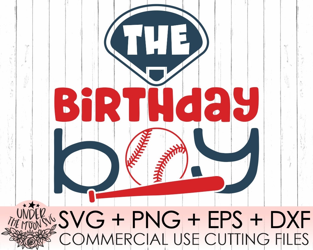 The Birthday Boy Baseball Svg Baseball Svgbaseball Birthday - Etsy