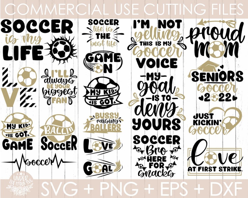 Soccer Mom Svg Bundle, Football Svg, Soccer Player, Soccer Ball, Sport ...