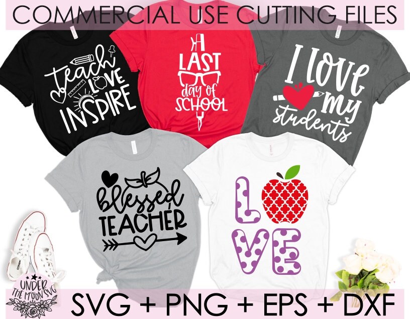 Teacher Bundle Svgteacher Svgback to School Svgteacher Gift - Etsy