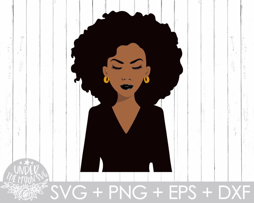 Afro Svg,natural Hair Svg Natural,afro Woman Svg, African Svg , Black ...