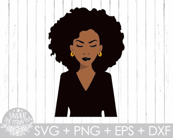 Afro Svgnatural Hair Svg Naturalafro Woman Svg African Svg | Etsy