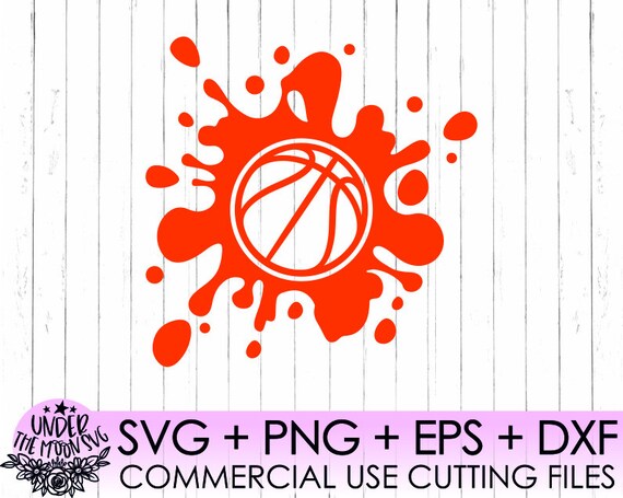 Splatter Basketball SVG File / Dripping Basketball Svg / | Etsy