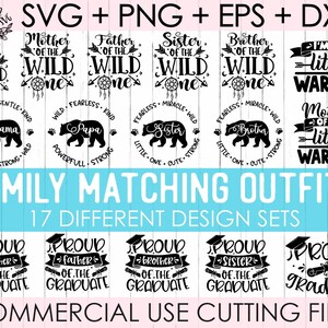 Family Matching Outfits Svg Bundle, Family Svg, Matching Svg, Mother ...