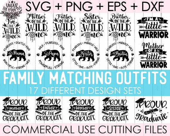 Family Matching Outfits Svg Bundle Family Svg Matching Svg - Etsy Canada