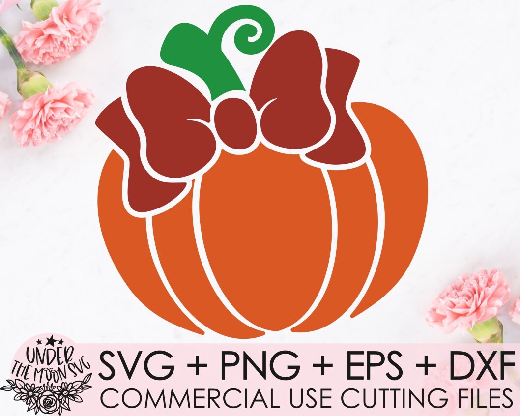 Pumpkin Bow Svg Fall Svghalloween Svgpumpkin Cricut Svg - Etsy