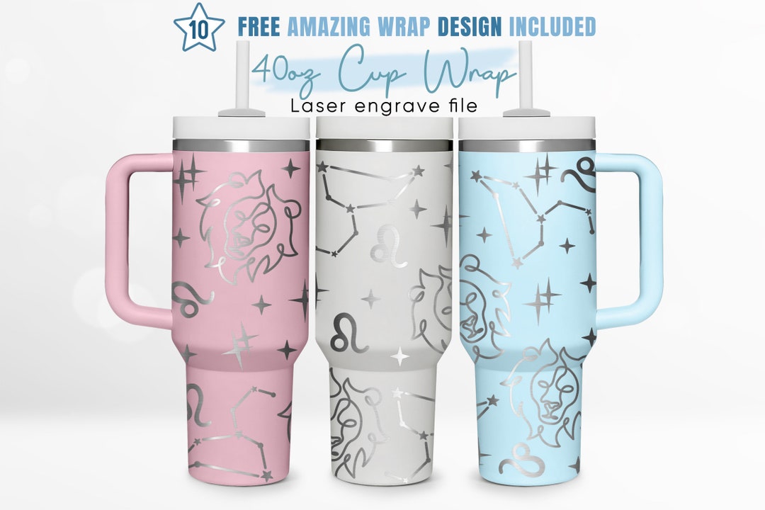 40oz Engraved Tumbler Wrap Leo, Horoscope Sign, Astrology, Zodiac, 40oz ...