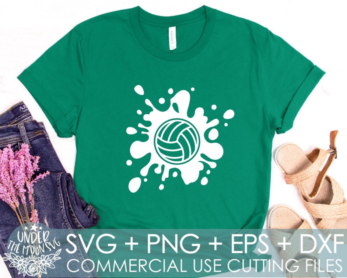 Splatter Volleyball SVG File / Dripping Volleyball Svg / Splash Svg ...