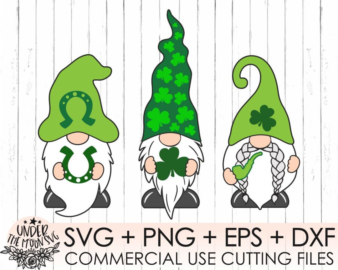 St. Patrick's Day Irish Gnomes Svg,irish Gnomes Svg,three Gnomes ...