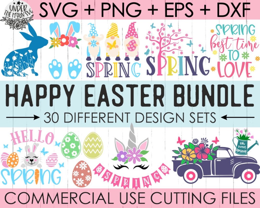 Easter Svg Bundle,happy Easter Svg,bunny Svg,spring Svg,gnome Svg,hello ...