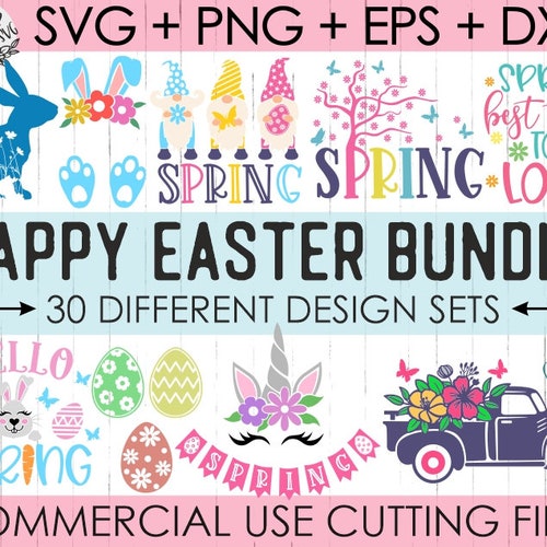 Easter BUNDLE Graphic Set Love Clipart Commercial Use Easter | Etsy
