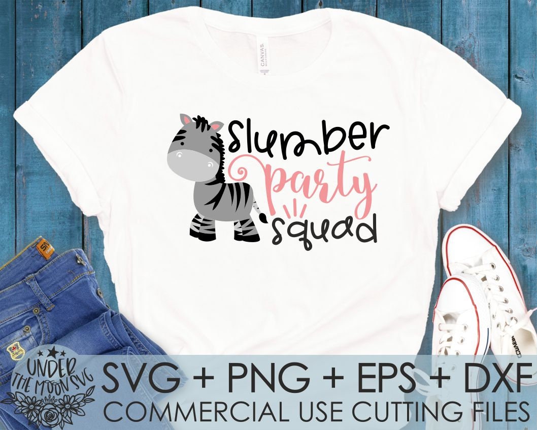 Slumber Party Svg, Kıds Party Svg, Slumber Party Squad Svg, Girl Svg ...