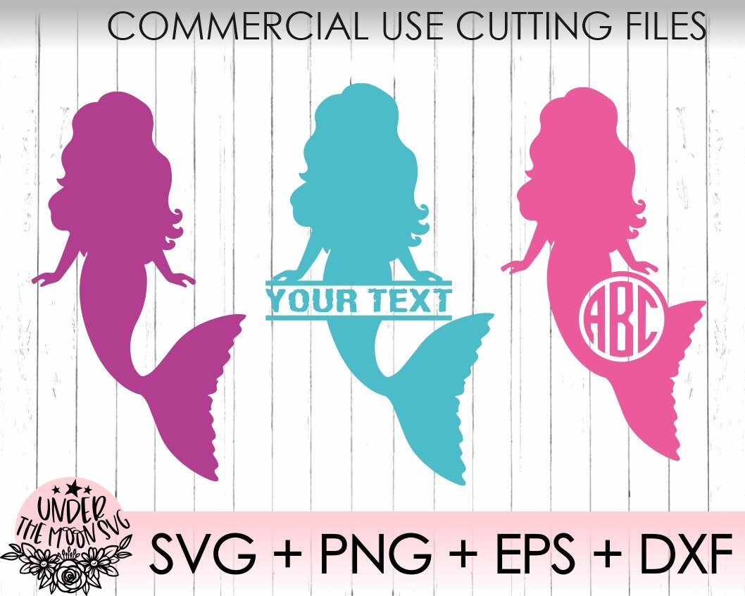 Mermaid SVG / Mermaid Monogram / Cute Mermaid Svg / Sea Beach SVG ...