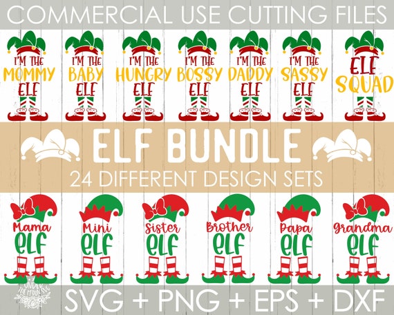 Elf Svg Bundle Elf Family Svg Christmas Svg Family Matching | Etsy