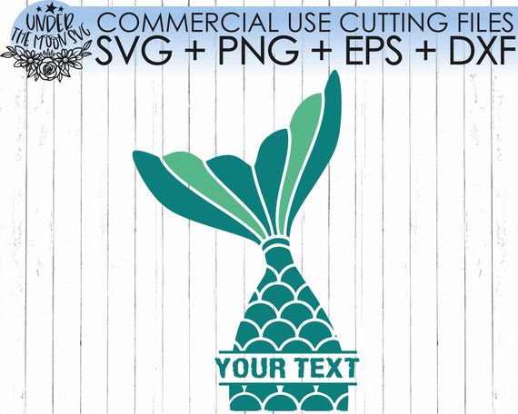 Mermaid Tail SVG / Split Mermaid Monogram / Mermaid SVG / - Etsy