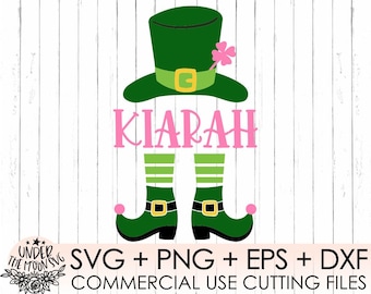 Girl Leprechaun Svg - Etsy